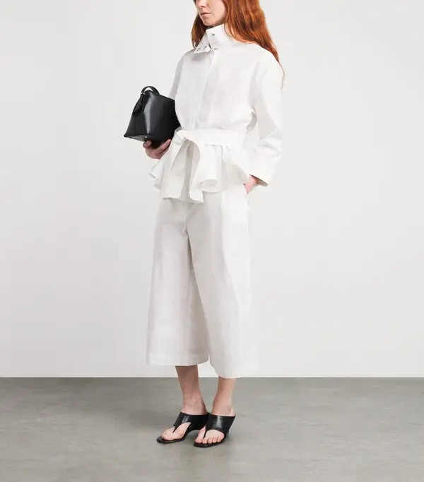 Jacquemus Cotton Wide-leg Cropped Trousers