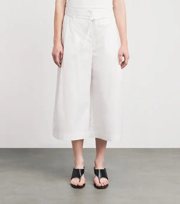 Jacquemus Cotton Wide-leg Cropped Trousers