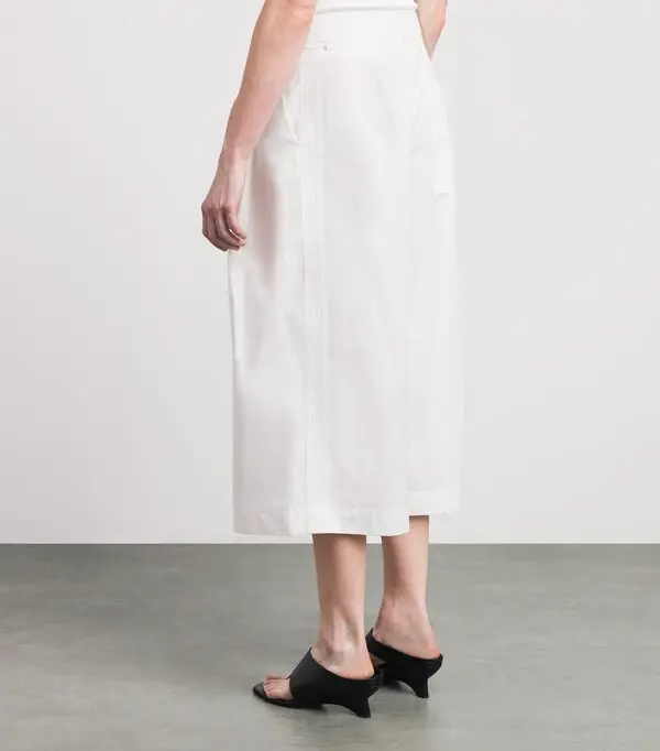 Jacquemus Cotton Wide-leg Cropped Trousers