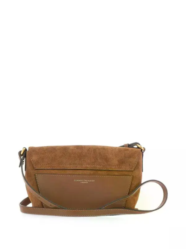 GIANNI CHIARINI Eugenia Suede Crossbody Bag - Brown