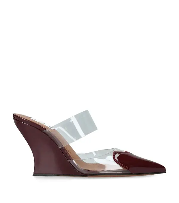 Alaïa Le Coeur Wedge Mules