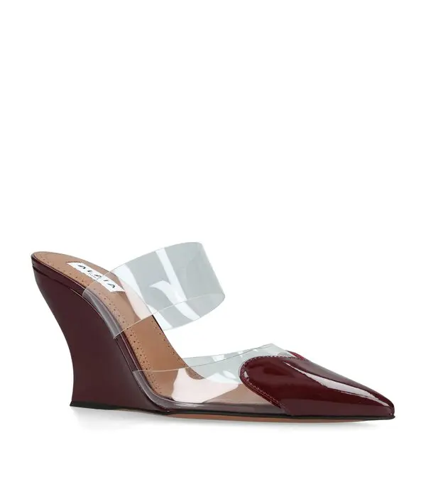 Alaïa Le Coeur Wedge Mules