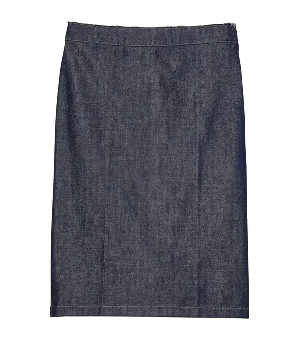 Prada Denim Midi Pencil Skirt
