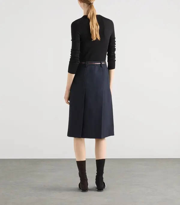 Prada Wool Ribbed Slim Cardigan