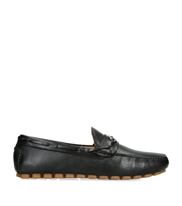 Valentino Garavani Leather Fastaway Loafers