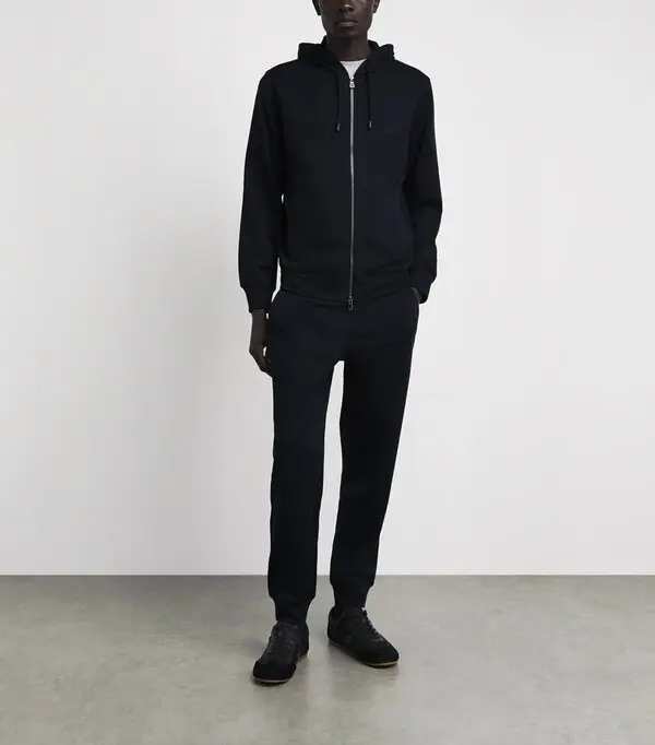 Isaia Logo Zip-up Hoodie