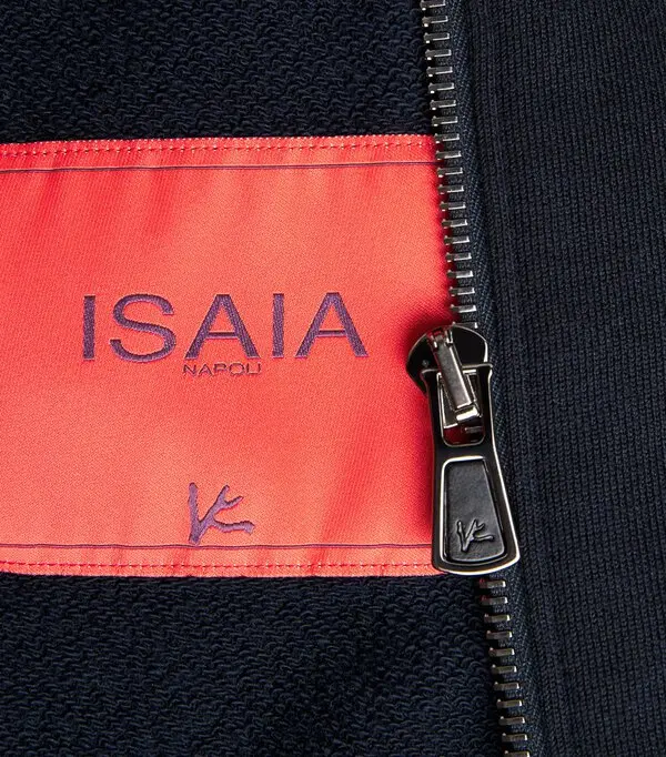 Isaia Logo Zip-up Hoodie