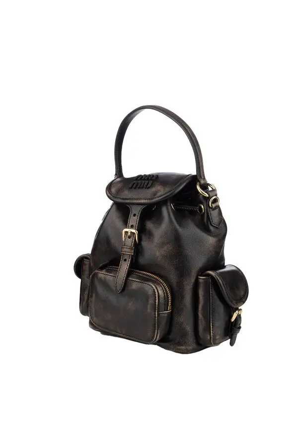 Miu Miu Leather Backpack