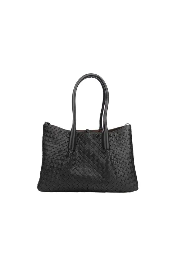 Bottega Veneta Woven Top Handle Shopper Bag - Multicolor