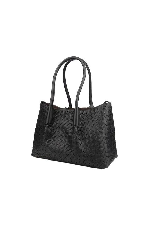 Bottega Veneta Woven Top Handle Shopper Bag - Multicolor