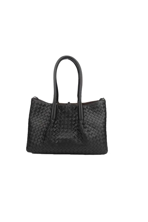Bottega Veneta Woven Top Handle Shopper Bag - Multicolor