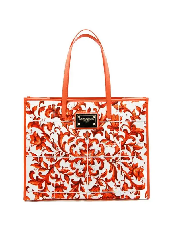 Dolce & Gabbana Majolica Print Tote Bag - Multicolor