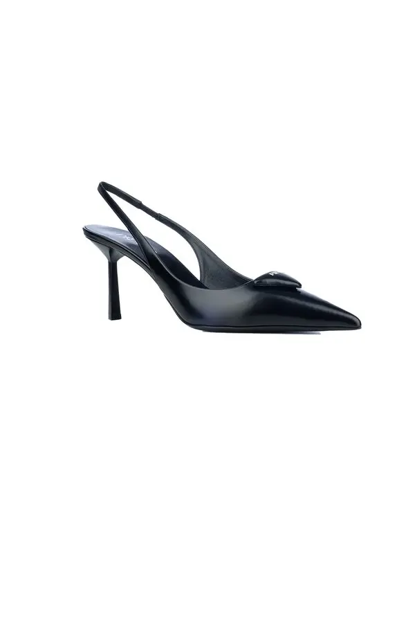 Prada Slingback Pumps With Bow Detailing - Multicolor