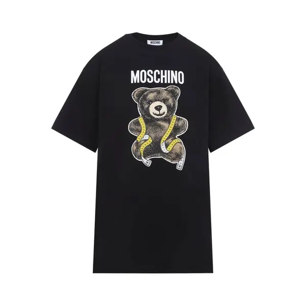 Moschino Oversized Teddy Bear Graphic T-shirt - Black