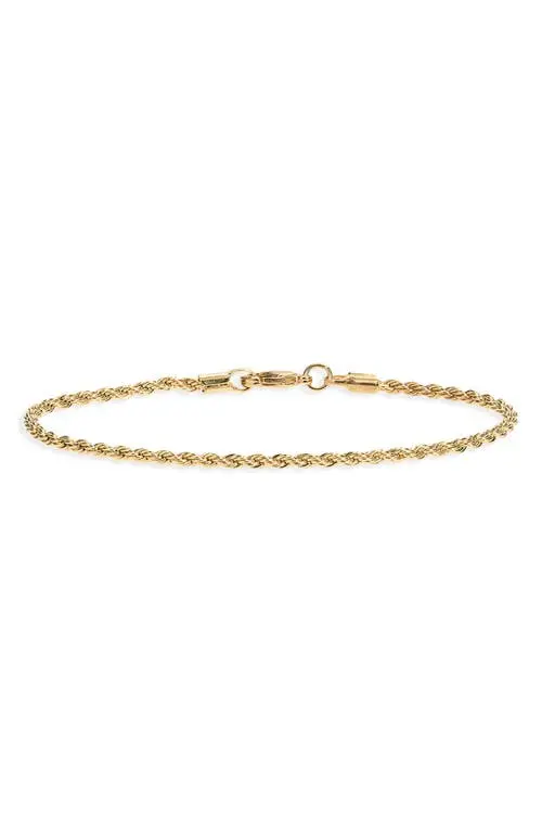 CHILD OF WILD Italiana Rope Chain Bracelet - Gold