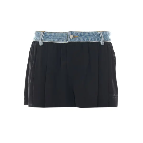Alexander Wang Waistband Mid-rise Shorts - Black