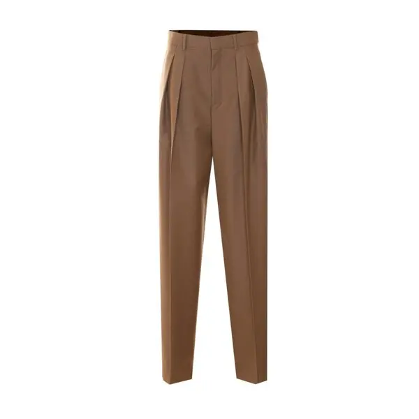 Saint Laurent Wool And Mohair Wide Pants