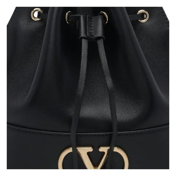 Valentino Garavani Vlogo Signature Bucket Bag - Black