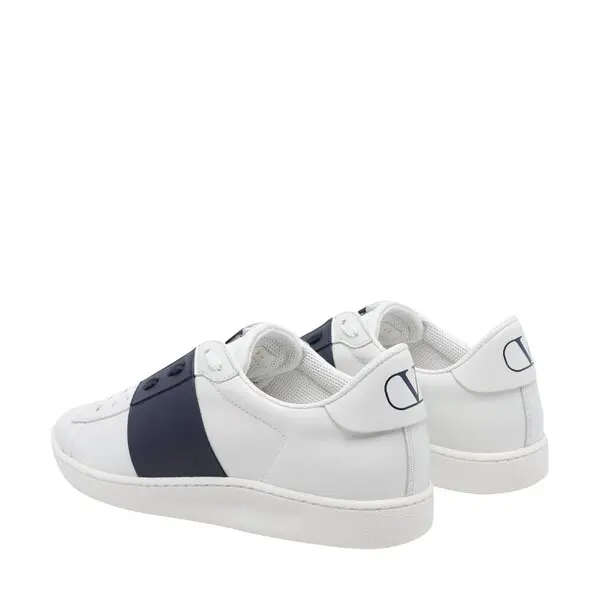 Valentino Garavani Open Royco Leather Sneakers - White