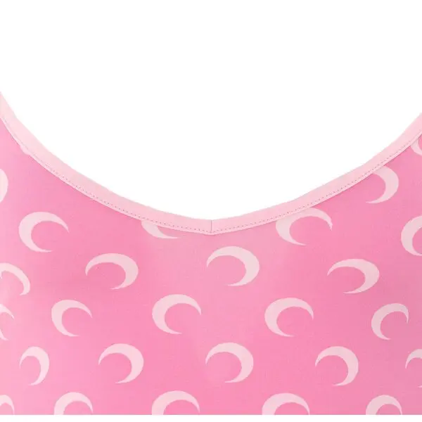 MARINE SERRE Moon Print Sleeveless Spaghetti Strap Top