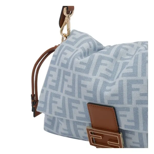 Fendi Medium Mamma Baguette Crossbody Bag - Blue