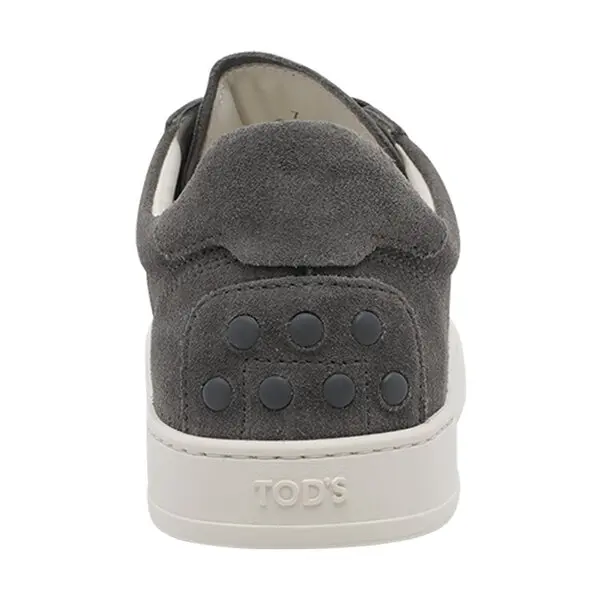 TOD'S Beige Suede Lace-up Sneakers - Gray