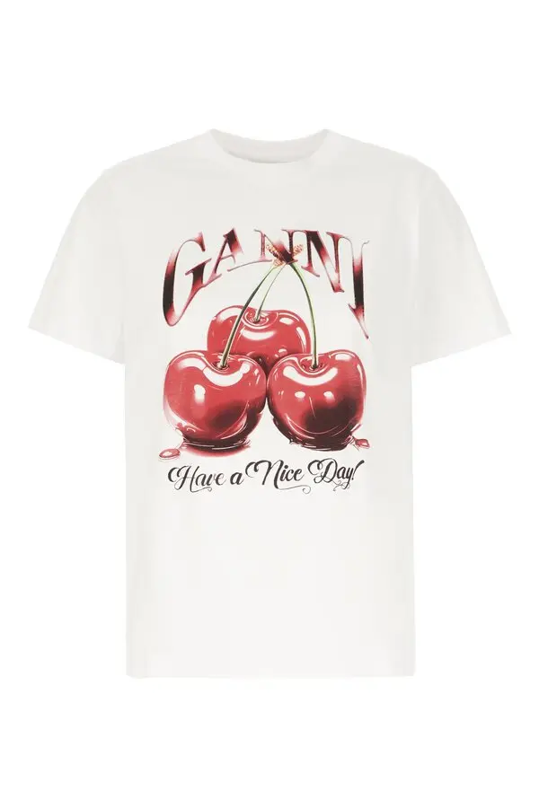 GANNI Graphic Print T-shirt - Multicolor