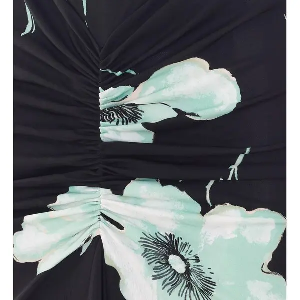 Alaïa Draped Printed Dress