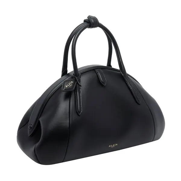 Alaïa Calfskin Top Handle Bag With Coin Purse - Black