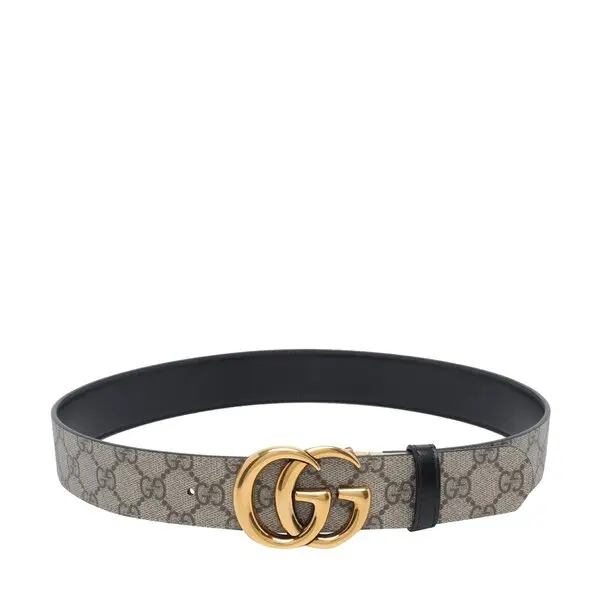 Gucci Gg Supreme Canvas Belt - Gray