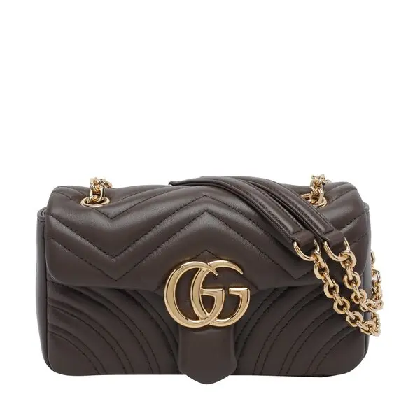 Gucci Gg Marmont Shoulder Bag - Brown