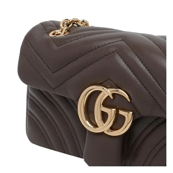 Gucci Gg Marmont Shoulder Bag - Brown