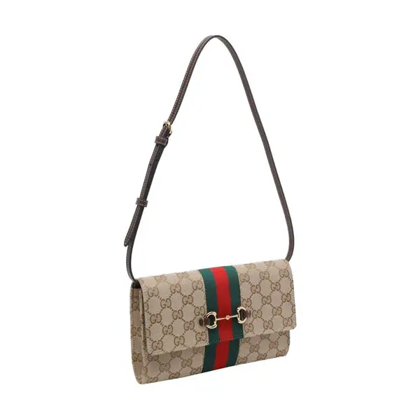 Gucci Horsebit Web Wallet