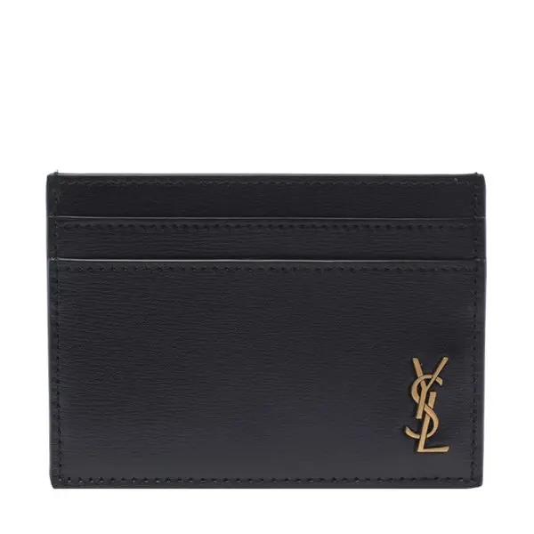 Saint Laurent Tiny Cassandre Cardholder - Black