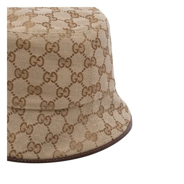 Gucci Cotton Canvas Gg Cloche Hat - Cream