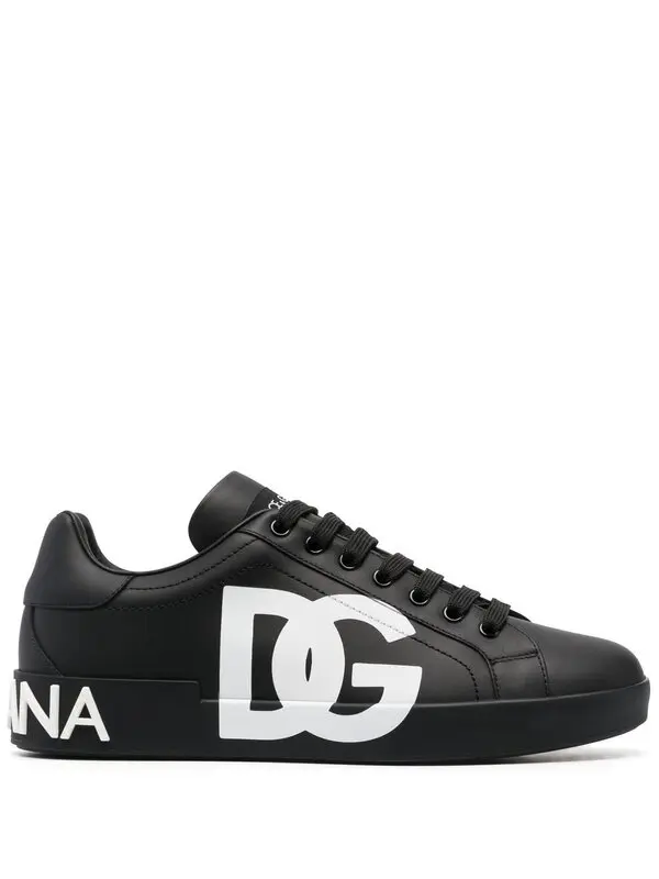 Dolce & Gabbana Portofino Low Top Sneakers - Black