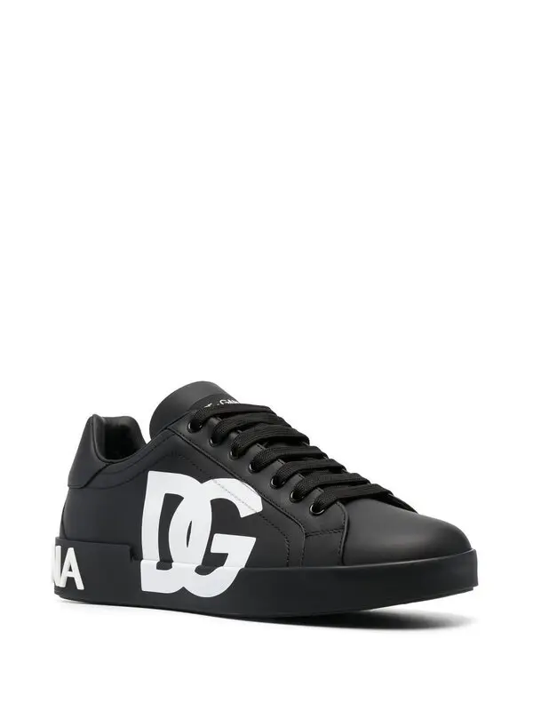 Dolce & Gabbana Portofino Low Top Sneakers - Black