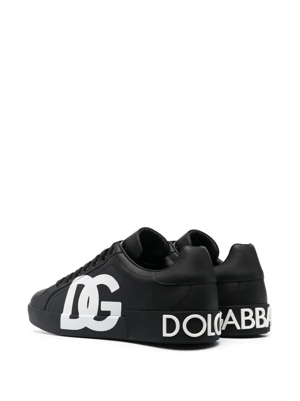 Dolce & Gabbana Portofino Low Top Sneakers - Black