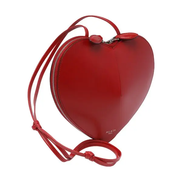 Alaïa Le Coeur Crossbody Bag - Red
