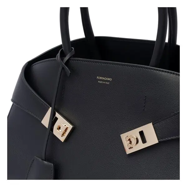 FERRAGAMO Small Hug Handbag - Black