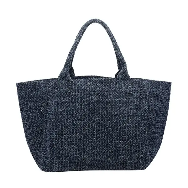GANNI Medium Trapeze Denim Shopping Bag