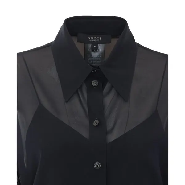 Gucci Stretch Silk Chiffon Shirt