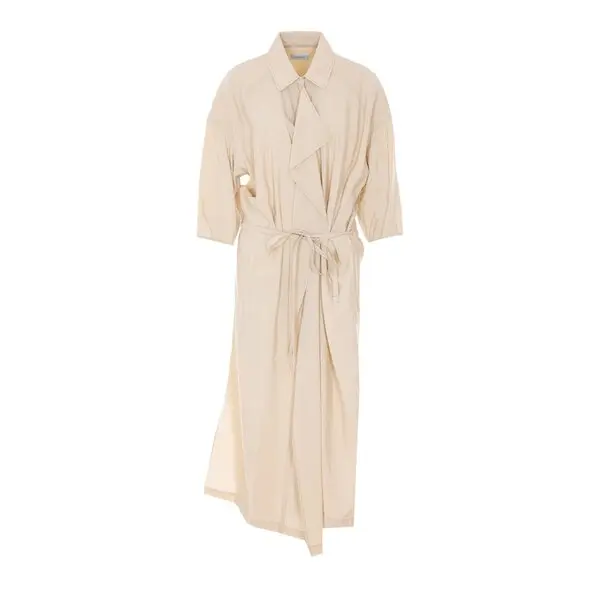 LEMAIRE Asymmetrical Shirt Dress - White