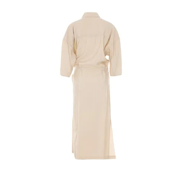 LEMAIRE Asymmetrical Belted Shirt Dress
