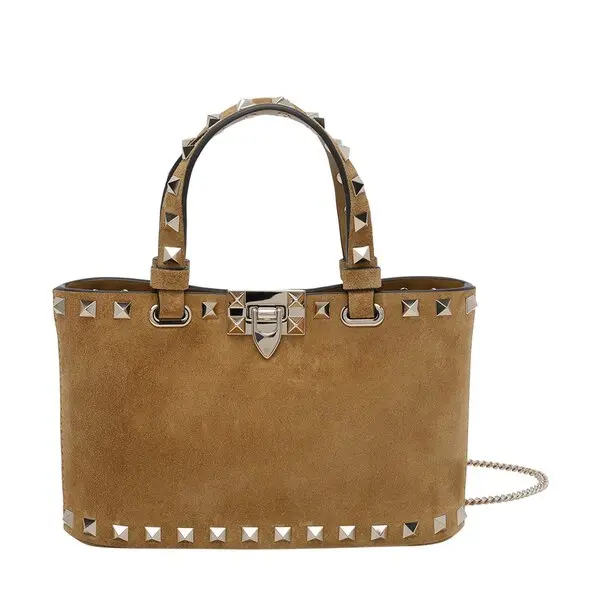 Valentino Garavani Rockstud Handbag - Cream
