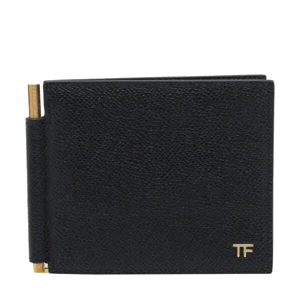 TOM FORD T Line Money Clip Wallet - Black