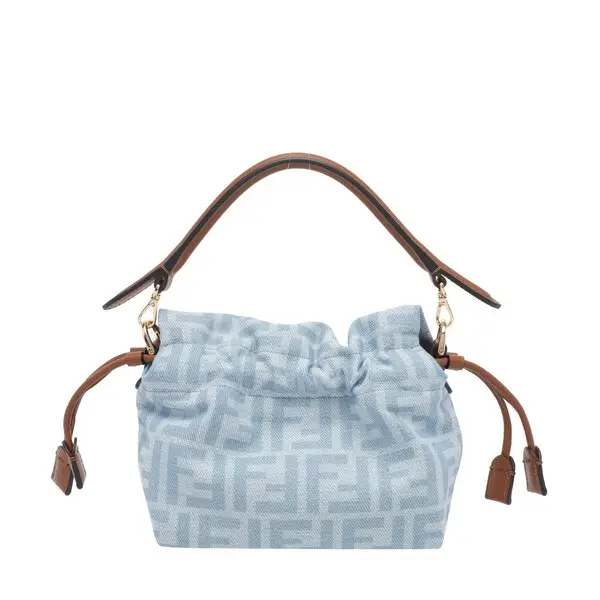 Fendi Small Mamma Baguette Denim Bag