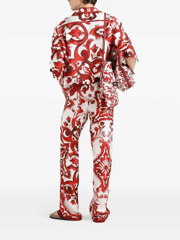 Dolce & Gabbana Vanity Twill Shirt With Majolica Print