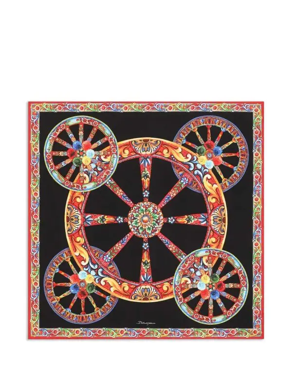 Dolce & Gabbana 90x90cm Scarf - Multicolor