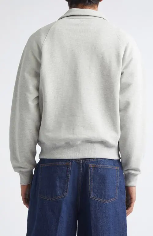 Ami De Coeur Embroidered Quarter Zip Pullover